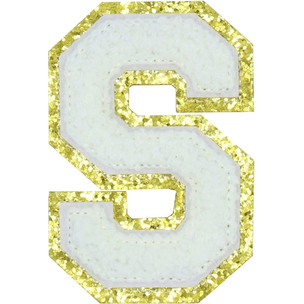 English Letter S Iron On Repair Patches Alphabet Sewing Appliques ...