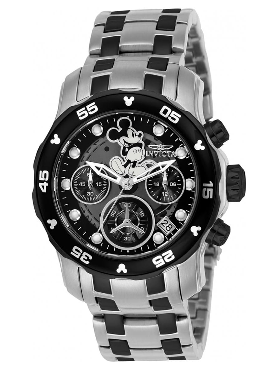 Invicta Women's 24131 Disney Edition Chronograph Black Dial Two Tone ...
