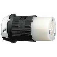 Hubbell HBL61CM64 Compact Gray Nylon Weatherproof Panel Mount Inlet ...