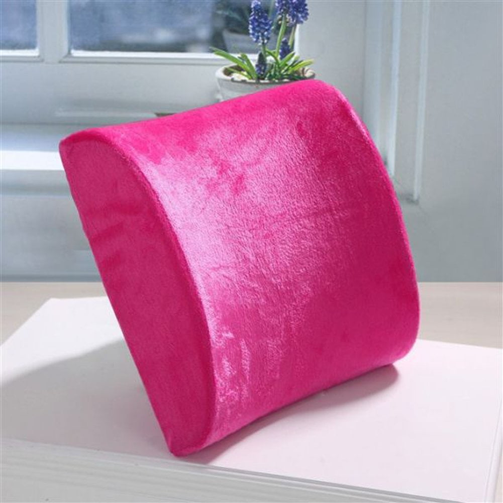 Bookishbunny Comfortable Temperature Proof Memory Foam Lumbar Back ...