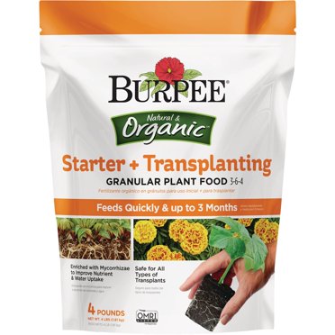 Burpee Organic Tomato and Vegetable Granular Plant Food, 4 lbs, 4 lbs ...