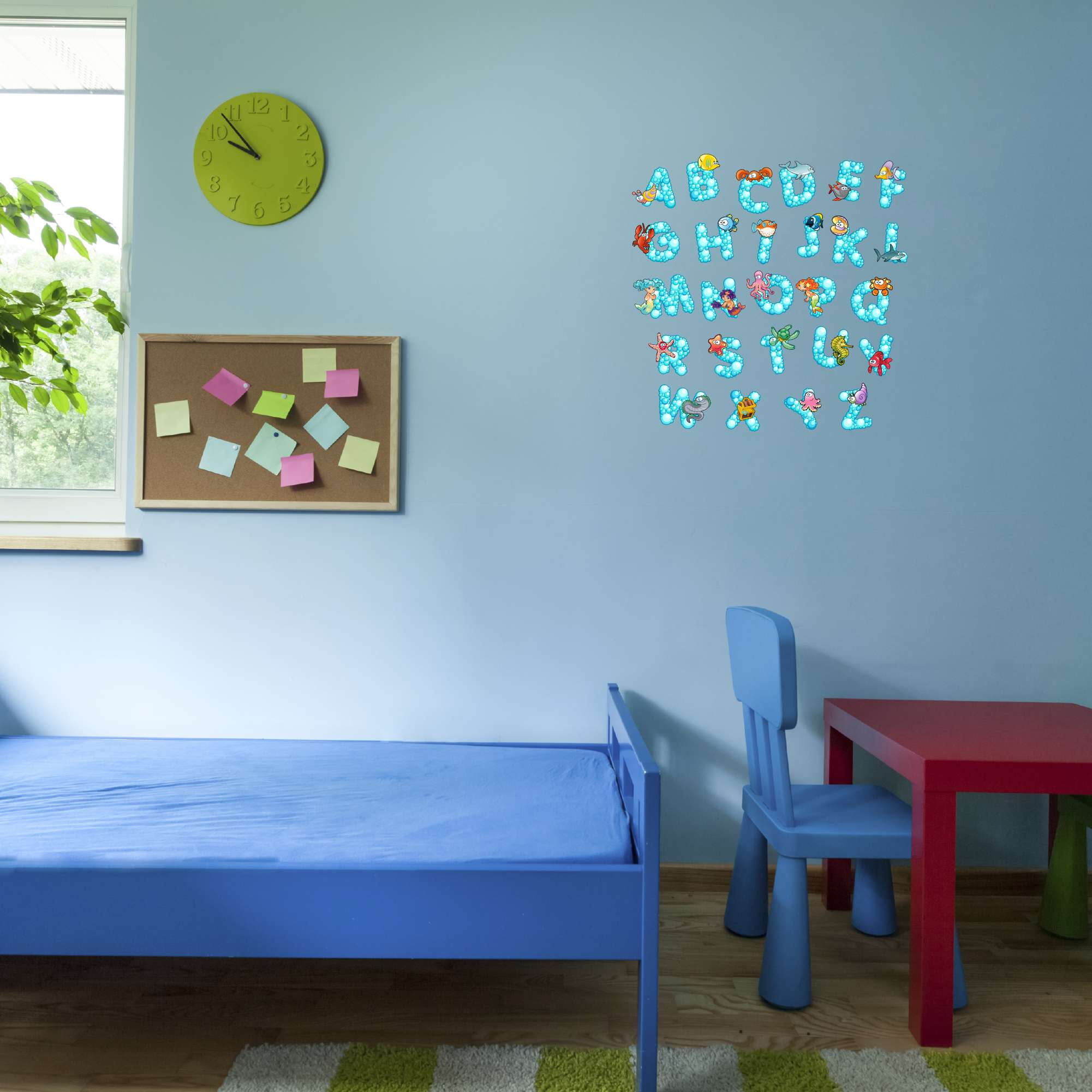 Care Taker Abcd Playful Animal Wall Decal Decoration Abc Stickers ...