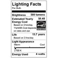 Great Value LED Light Bulb, 4W (40W Equivalent) B10 Deco Lamp E12 ...