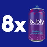 bubly, Sparkling Water, 12 fl oz, Blueberry Pomegranate 8 Pack Cans ...