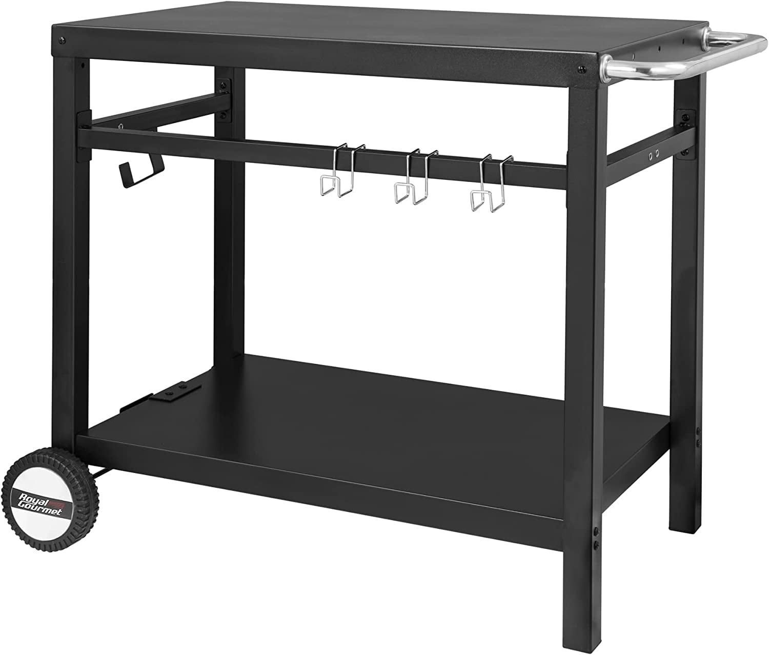 CREATIVE HOBBIES Grill Cart, Pizza Oven Stand, BBQ Prep Table with ...