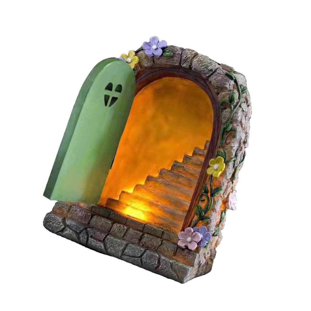 Click here for Relayinert Fairy Door Solar Light Pixie Steps Gard... prices