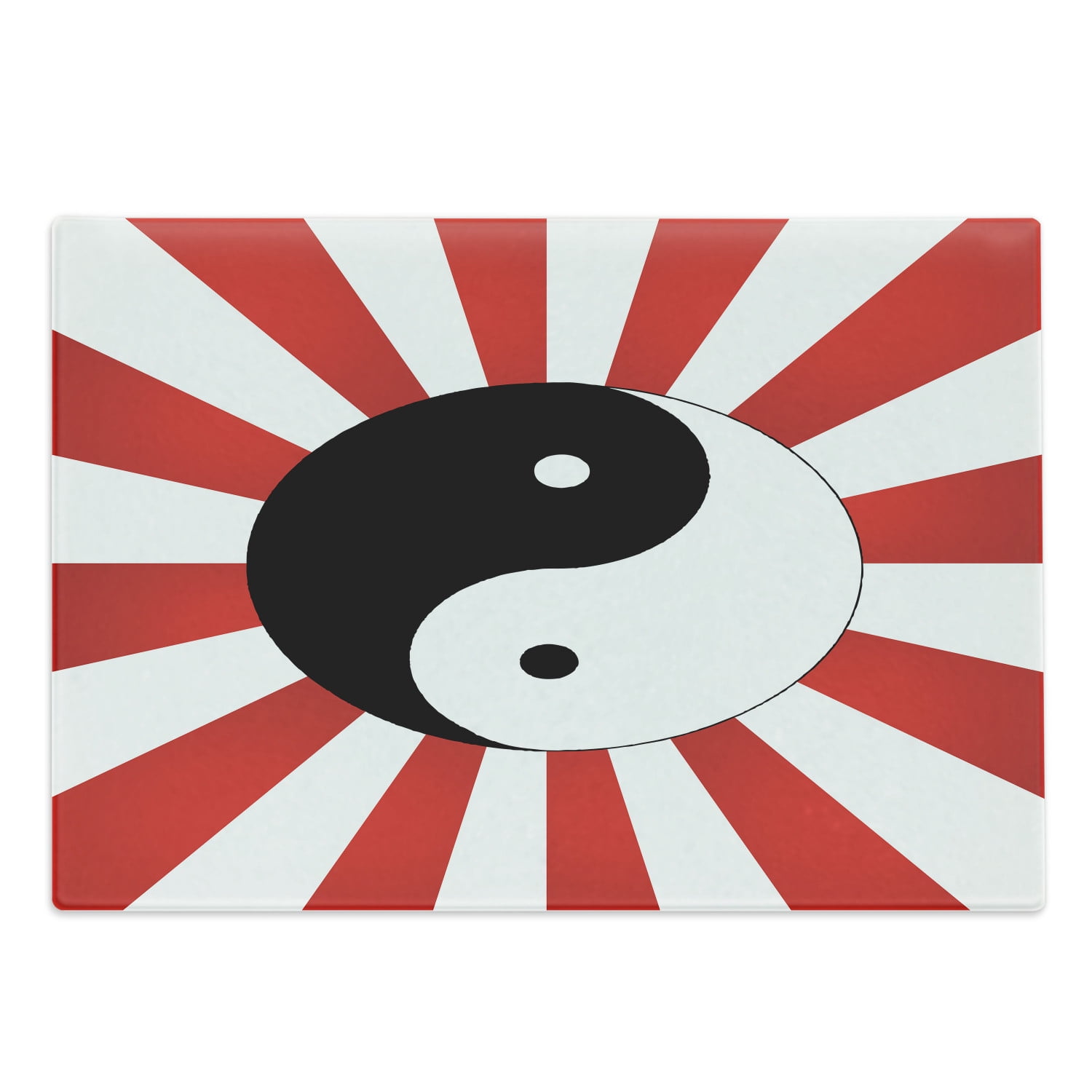 Ying Yang Cutting Board, Traditional Themed Ying Yang on Chinese Rising ...