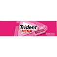 Trident Mega Sugarless Bubblegum, Big Individually Wrapped Chewing Gum ...