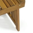 GDF Studio Karyme Outdoor Acacia Wood Folding Side Table, Teak ...