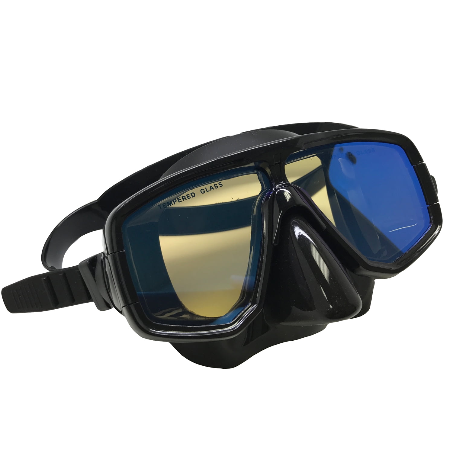 Scuba Choice Silicone Dive Mask With Blue Mirror Coated Lense - Walmart.com