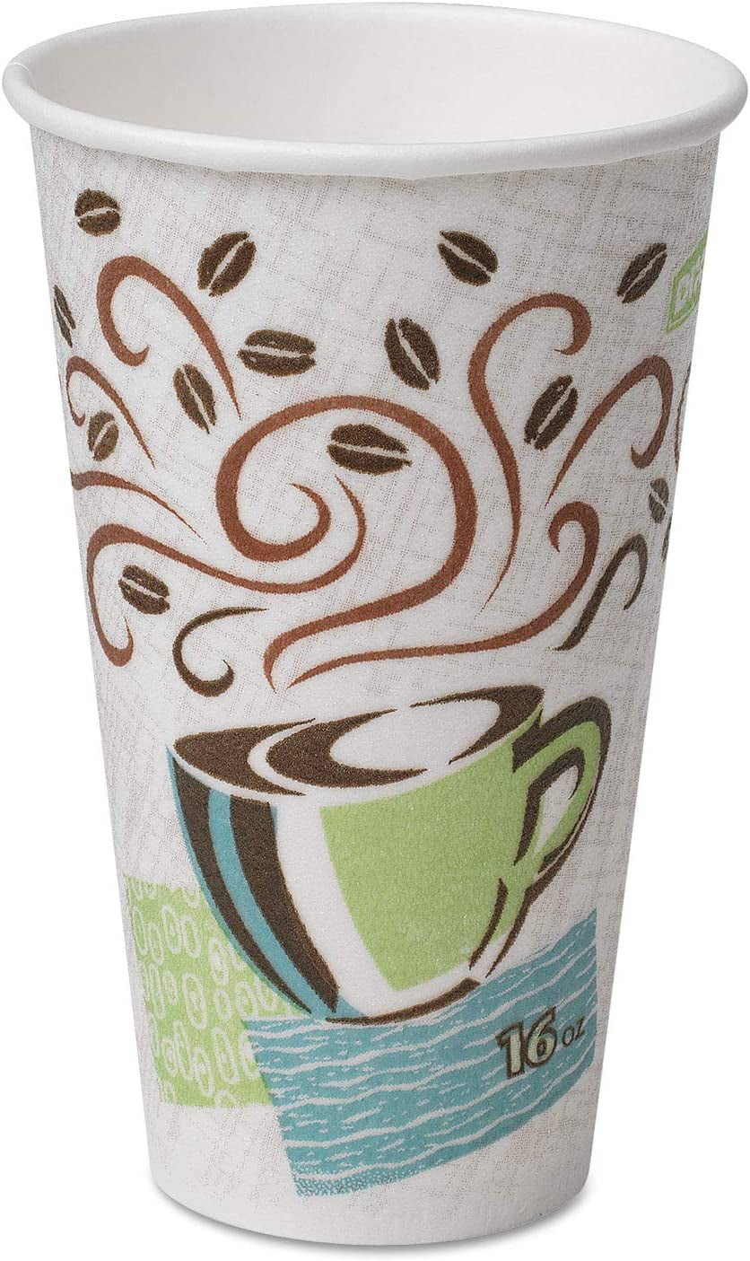 Dixie 5356Cd Hot Cups, Paper, 16Oz, Coffee Dreams Design, 50/Pack ...