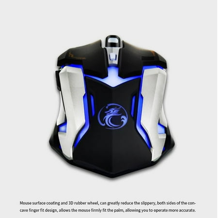 V6 Game Mouse Computer Mouse 2400DPI 6 Buttons Mouse Game Ergonomic USB ...