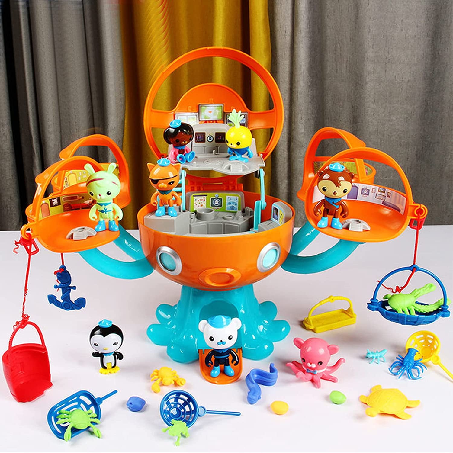 Buy Octonauts Octopod Castle with 8 Characters Chinese Sound & Light ...