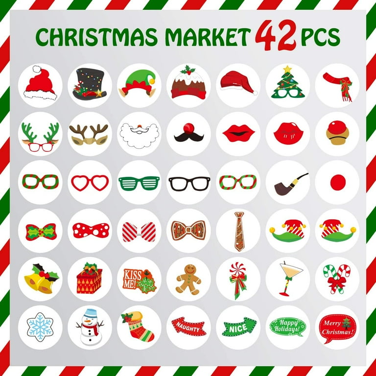 Diy Christmas Photo Booth Props