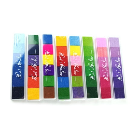 Fingerprint stamp ink Gradient color ink pad Kindergarten DIY printing ...