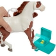 Spirit Boomerang’s Bath Adventure with Horse (8 in), Bathtub & Trough ...