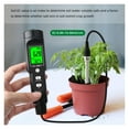 Digital EC/Temp Soil Tester 0.00~10.00mS/cm Conductivity Meter Sensor ...