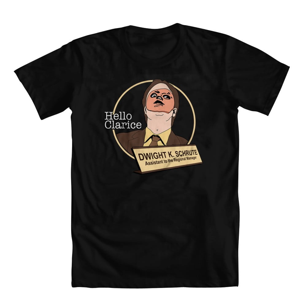 GEEK TEEZ Hello Clarice Original Artwork Inspired by The Office Men's T ...