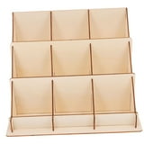 Hemoton Wooden Card Display Stand Diy Card Stand Holder Desk Business ...