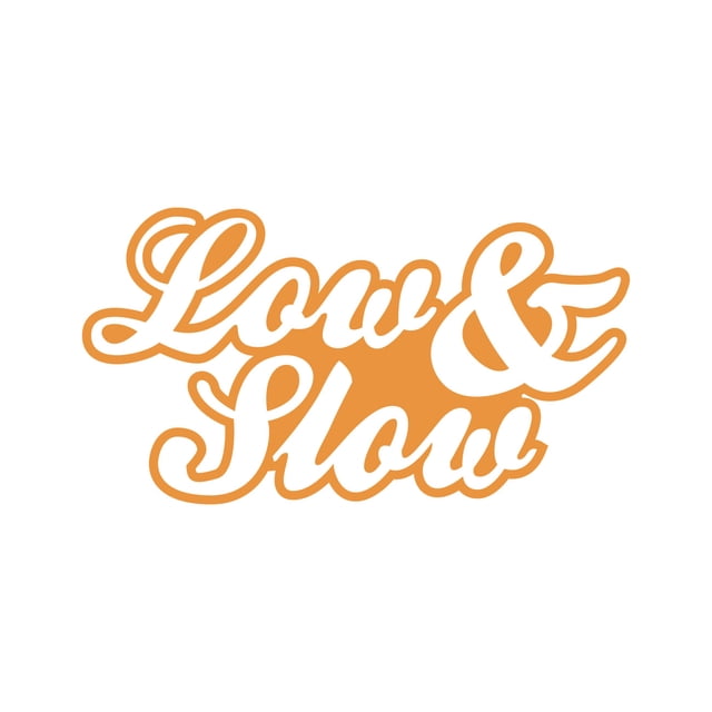 Script Low & Slow Sticker Decal Die Cut - Self Adhesive Vinyl ...
