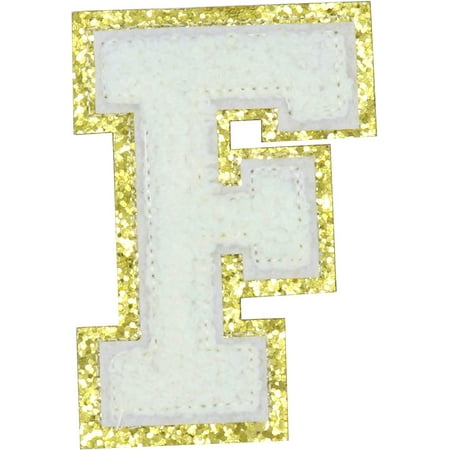 English Letter F Iron On Repair Patches Alphabet Sewing Appliques ...