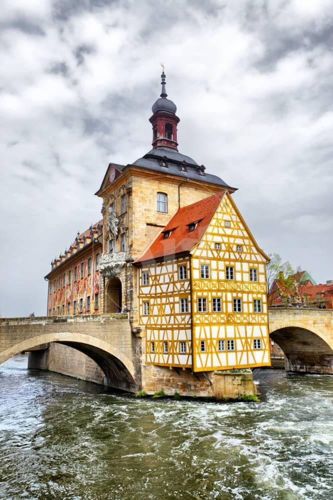 Town Hall on the Bridge, Bamberg, Germany, Unframed Photographic Print ...