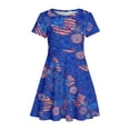 Bainana 4Th Of July Dress For Girls Short Sleeve American Flag Dresses ...