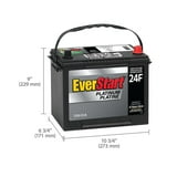 EverStart AUTO PLAT-MAXX-24F, 12 Volt, Car Battery, Group Size 24F, 725 CCA, EverStart - Car ...