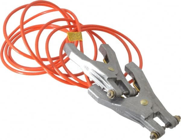 Hubbell Workplace Solutions 19 AWG, 10 Ft., Hand Clamp, Grounding Cable ...
