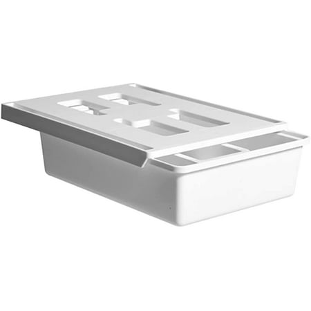 HTCM Under Table Drawer Hidden Desk Bottom Storage Box Pop Up Hidden ...