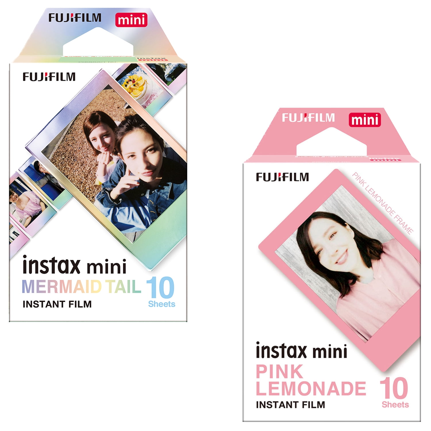Fujifilm Instax Mini Film - Mermaid 10 Sheets + Instax Mini Pink ...