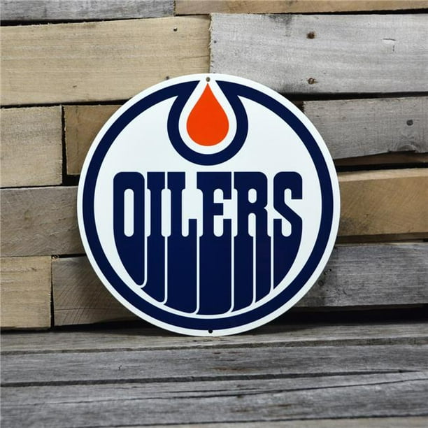 Authentic Street Signs 90210 12 in. Edmonton Oilers Steel Logo - Walmart.ca