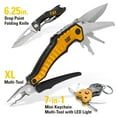 Cat 3 Piece 9-in-1 Multi Tool, Folding Knife and Lighted Key Chain ...