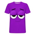 BVnarty Men's Lazy Half‑Eye Cartoon Crew Neck Short Sleeve T‑Shirt ...