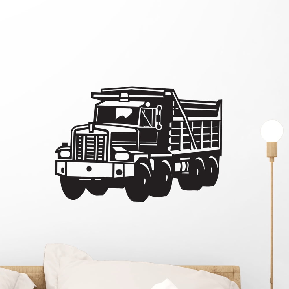 Dump Truck Vinyl Ready Wall Decal by Wallmonkeys Peel and Stick Graphic ...