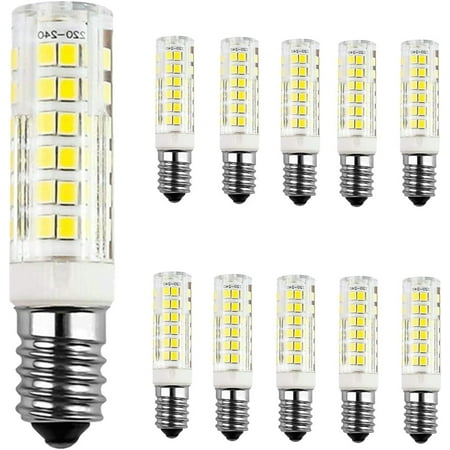 SHARKDOOK 10 Pack 7W E14 LED Light Bulb, Cool White 6000K, 60W ...