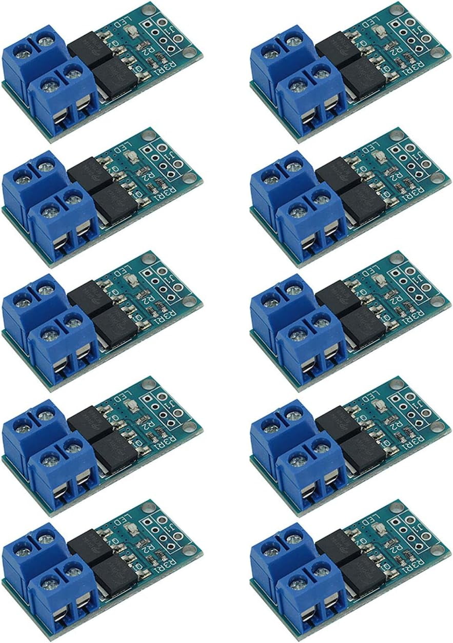 shiyou-10 PCS DC 5V-36V 15A(Max 30A) 400W Dual High-Power MOSFET ...