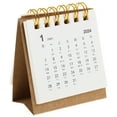 Zcyifa 2024 Mini Desk Calendar Portable Stand Up Table Home Office ...