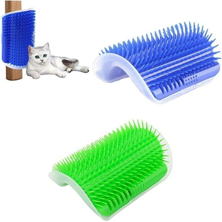 TILIYHELLO Cats Hair Comb, 2 Pieces Cat Massage Comb, Massage Grooming ...