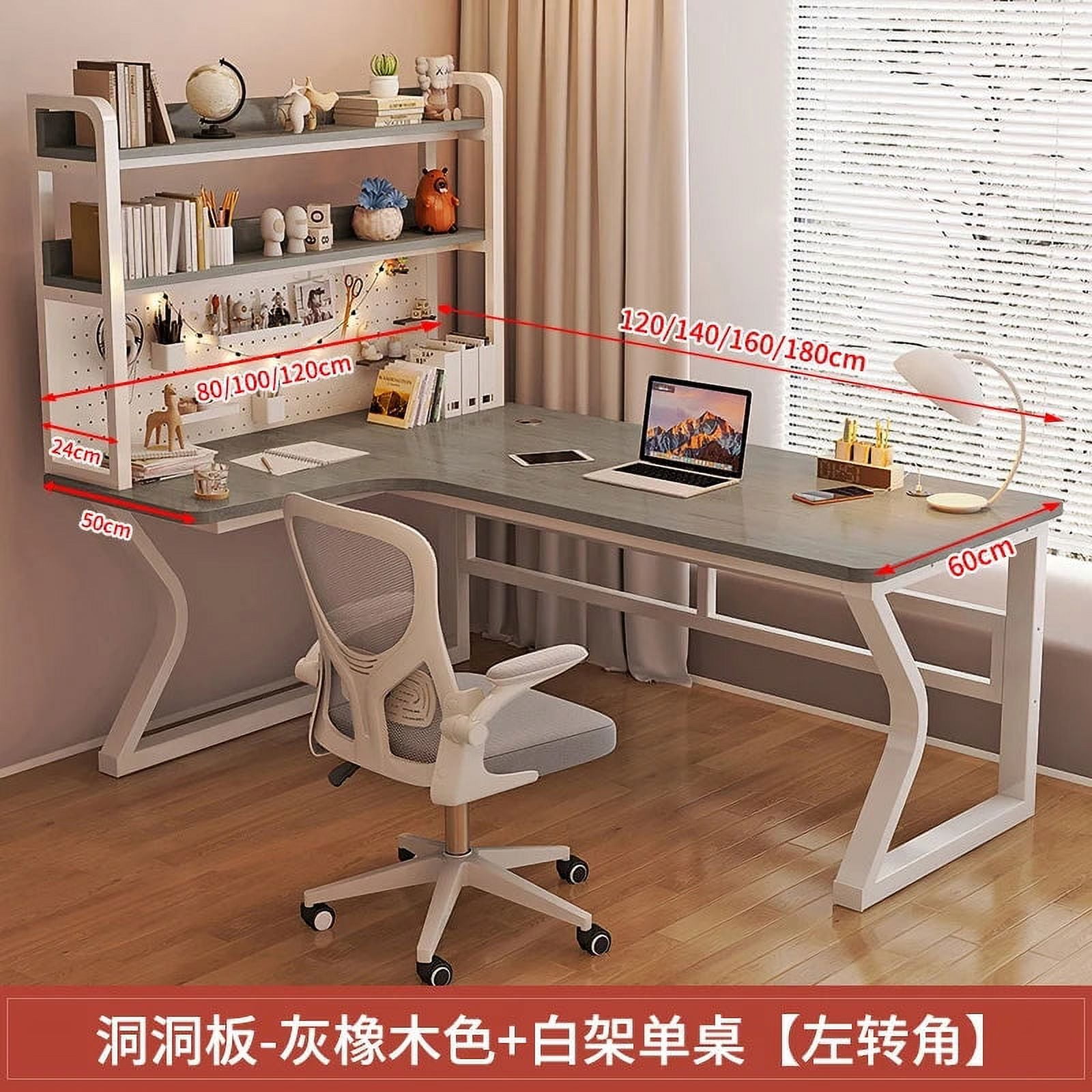 Drawers Luxury Office Desk Bookshelf Storage Bedroom Vanity Computer ...