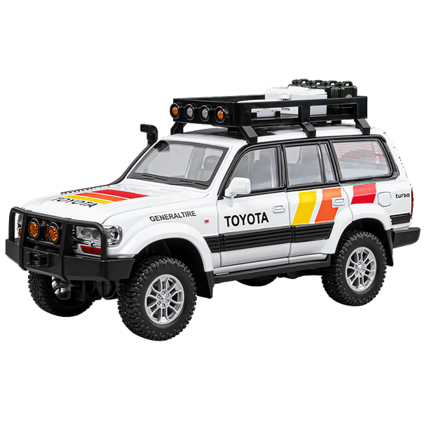 1 24 Land Cruiser LC80 SUV Off road Vehicle Diecast Car Model Alloy Toys Boy Metal Premium Gift Hot Wheels Sound Light Pull Back Walmart