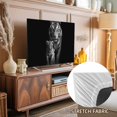 Black White Tigers TV Cover for 55 Inch Screen,Stretch Fabric Dustproof ...