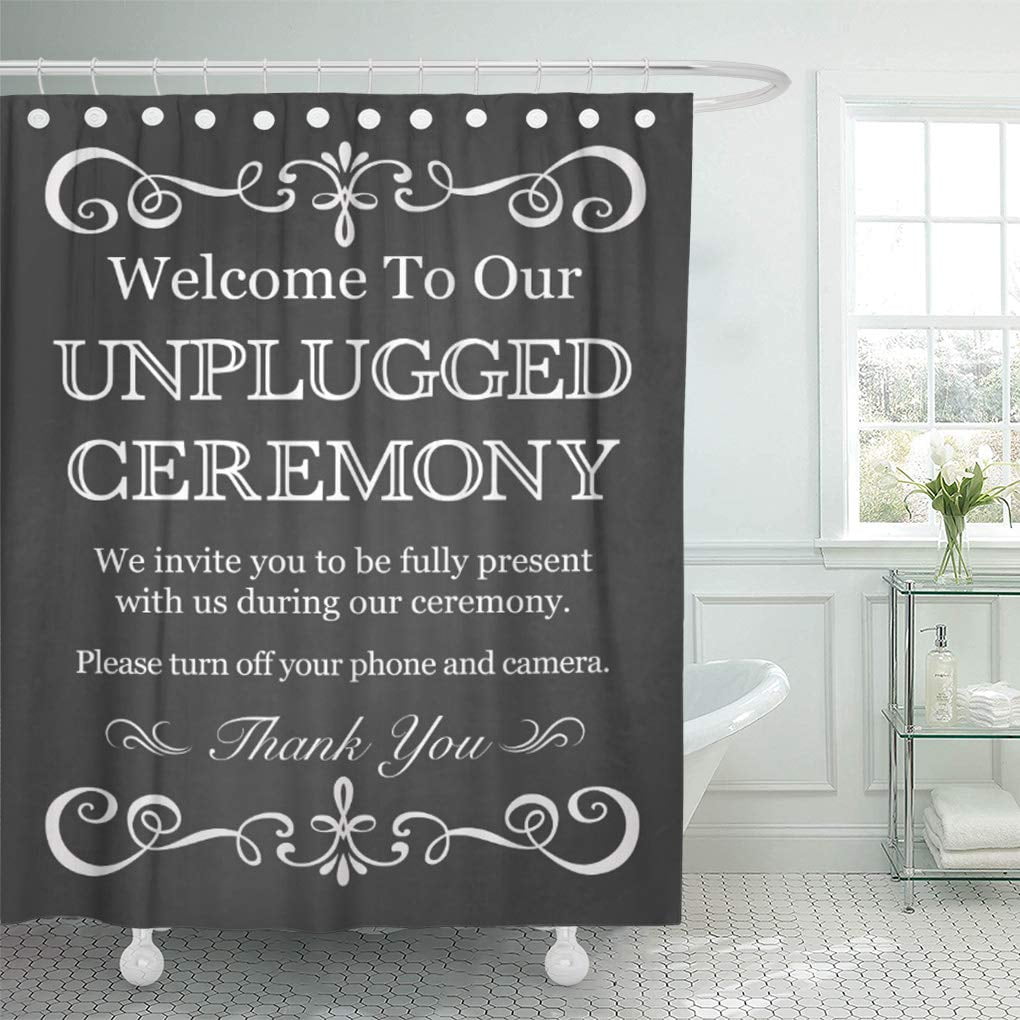 Libin Wedding Unplugged Ceremony Chalkboard Sign Rustic Signage Shower ...