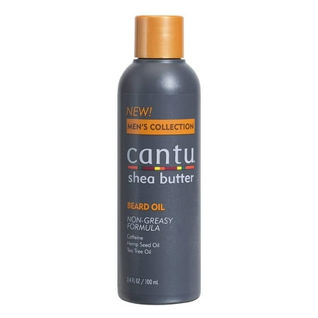 Cantu Men's Shea Butter Beard & Hair Growth Oil with Caffeine & Hemp ...
