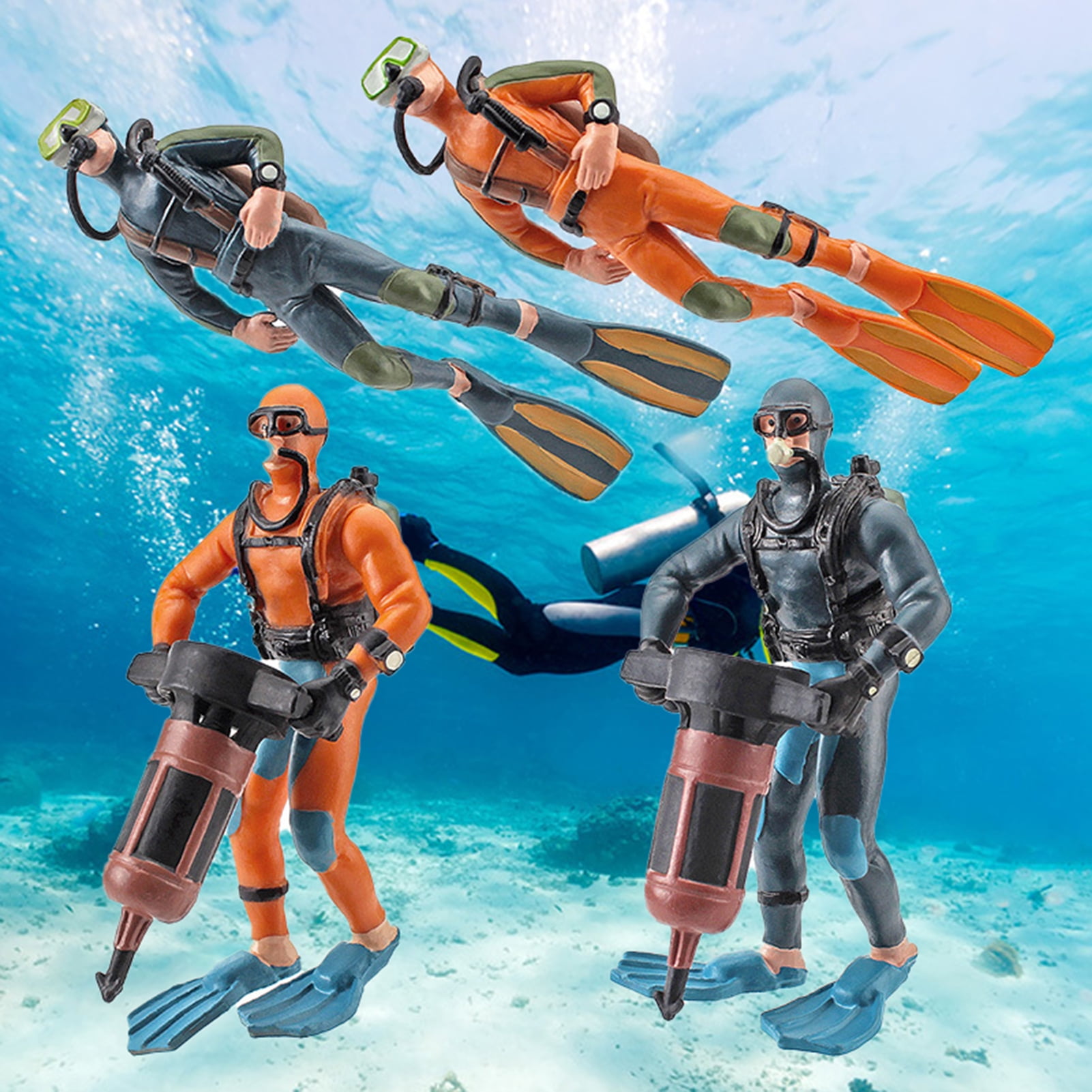 Realistic Diver Figure - DIY PVC Simulation Swimmer Model Perfect for ...