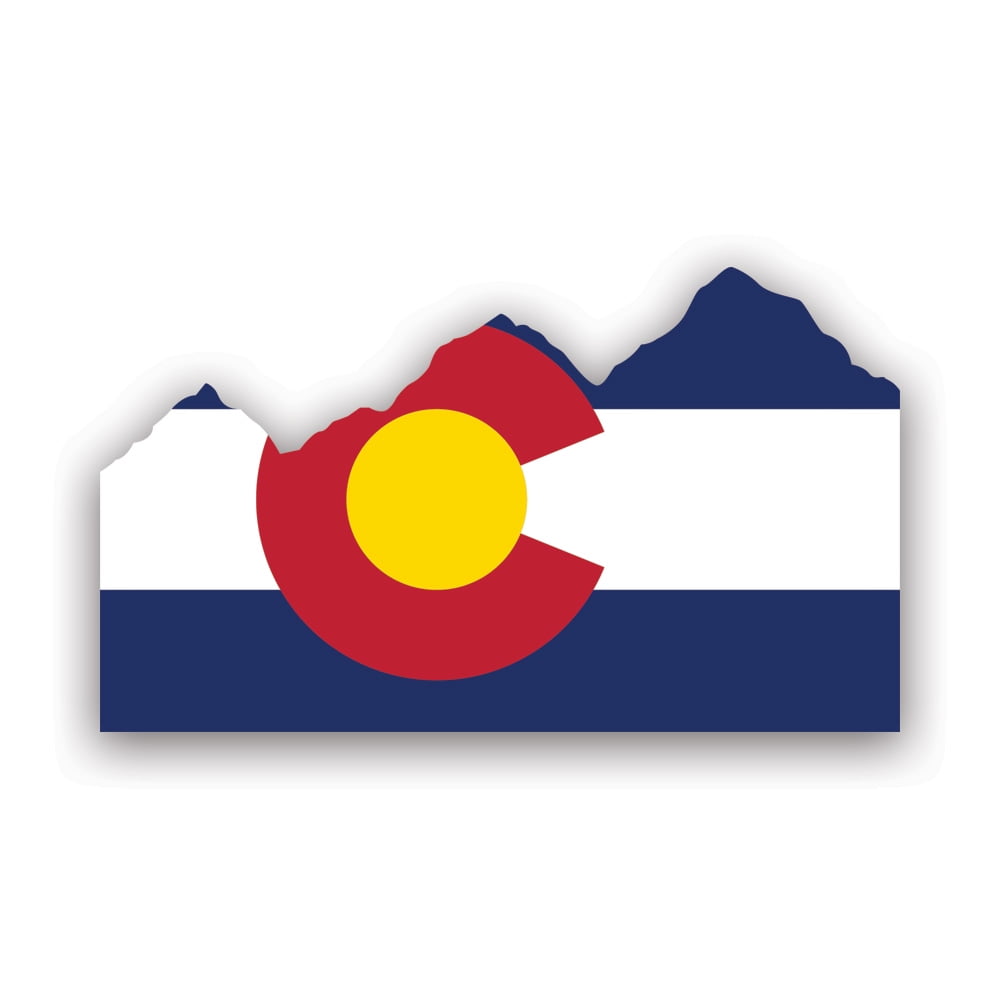 Colorado State Rocky Mountains Sticker Decal - Self Adhesive Vinyl ...