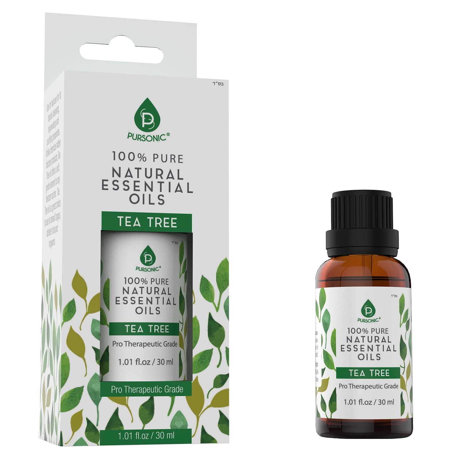 Pursonic 30ML Bottle 100% Pure Tea Tree Essential Oil - Walmart.com