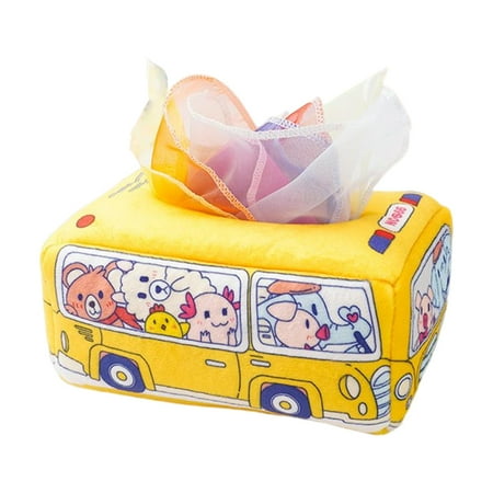 Sensory Pull Along Tissue Box Bus Drawer Medium for Fine Motor Skill ...