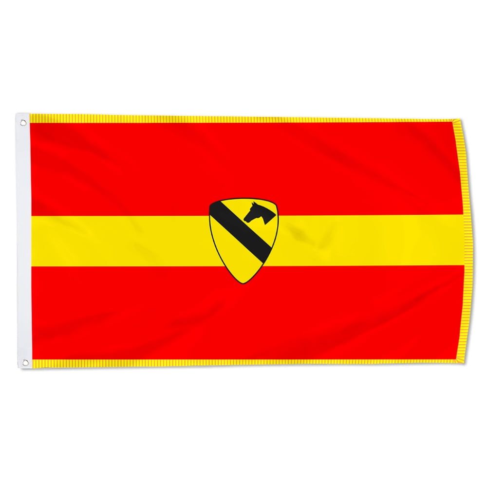 Cayyon 1st Cavalry Division Artillery Red Team Flag 3x5Feet Military ...
