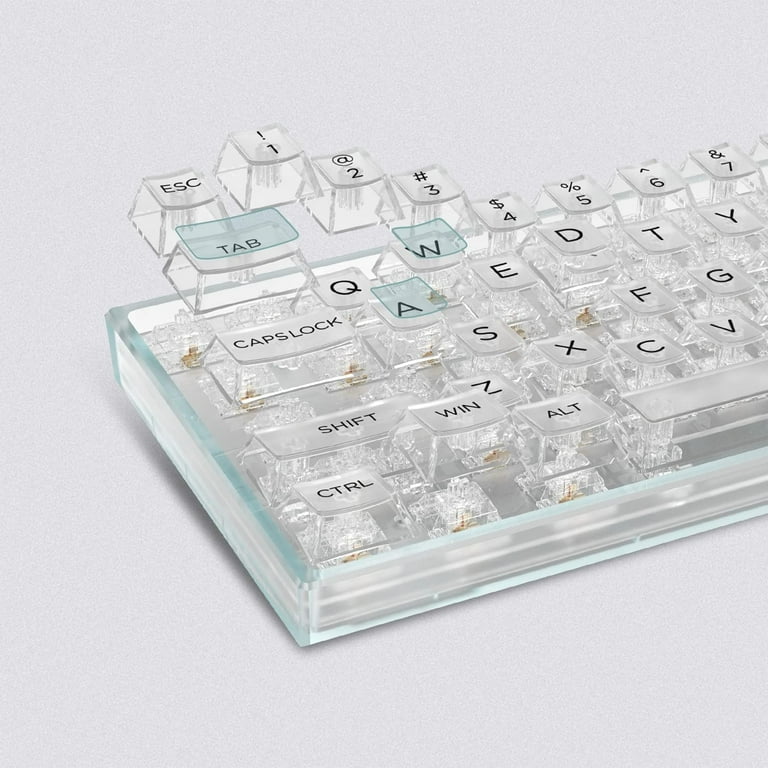 Blue Clicky Switches 110-Pack Crystal Blue Mechanical Keyboard Switches ...